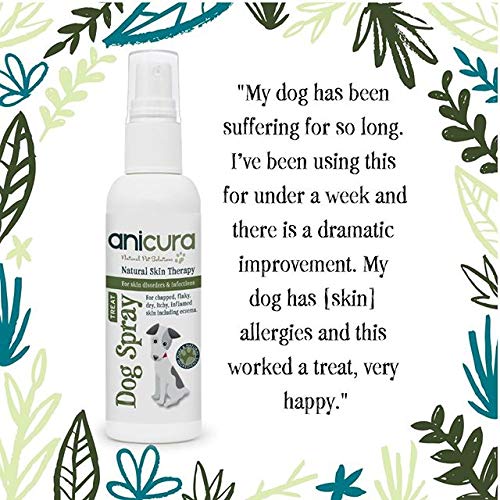 Anicura Natural Dog Spray for dry & itchy skin, eczema, dermatitis ...
