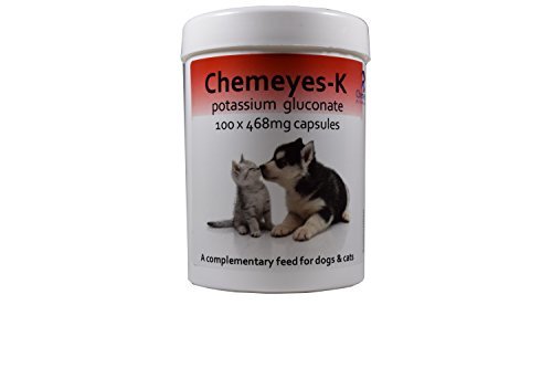 Chemeyes – K Potassium Gluconate Supplement for Dogs & Cats – Swallow ...